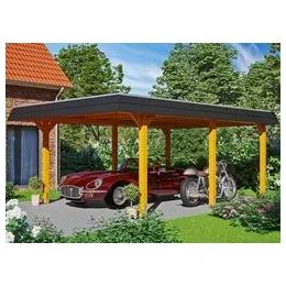 Skan Holz Einzelcarport SKANHOLZ "Wendland", braun (hellbraun), B/H/T: 210cm x, Carports