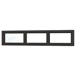 Skan Holz Fenster SKANHOLZ "Oberlicht", grau (anthrazit), B:147cm H:30cm, Glas, Massivholz, Fenster, 147 x 30 cm