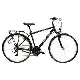 Trekkingrad KROSS "Trekkingrad Explorer 2.0 schwarz 21 G&auml;nge" Gr. 48, schwarz (schwarz, schwarz), Fahrr&auml;der, Herren, 48cm, 28 Zoll (71,12cm) hinten: 28 Zoll (71,12cm)