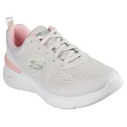 Sneaker Skechers "SKECH-AIR DYNAMIGHT 2.0-NEW HEIGHTS", Damen, Gr. 37, beige (natur, rosa), Lederimitat, Textil, Schuhe Sneaker, Schn&uuml;rschuh, Fitnessschuh, Halbschuh, Freizeitsch mit Memory Foam