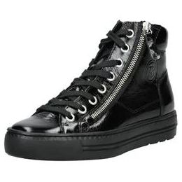 Sneaker Paul Green "Paul Green Sneaker Glattleder", Damen, Gr. 38, schwarz, Glattleder, Schuhe Sneaker