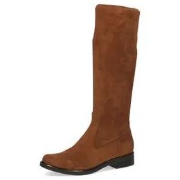 Stiefel Caprice "Caprice Stiefel Lederimitat", Damen, Gr. 38, braun (brandy), Lederimitat, Schuhe Stiefel