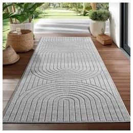 Outdoorteppich Ayyildiz TEPPICHE "NOVA 1201", silber, B:80cm H:5mm L:150cm, Polypropylen, Teppiche, Outdoorteppich, L&auml;ufer, In und Outdoor, Wohnzimmer, Aussenbereich