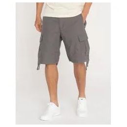Jack & Jones Cargoshorts JACK & JONES "JPSTCOLE BARKLEY JJCARGO SHORTS SN", Herren, Gr. S, N-Gr, grau (castlerock), Web, Obermaterial: 100% Baumwolle, unifarben, Basic, regular fit ca. Mitte Knie, Hosen, mit Cargo Taschen