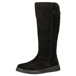 Stiefel Legero "Legero Stiefel Veloursleder", Damen, Gr. 39, schwarz, Veloursleder, Schuhe Stiefel