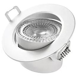 Heitronic LED Einbaustrahler "DL7002", wei&szlig;, 1, &Oslash; 8,7cm H: 5,5cm, 1 Stk., Leuchten, Einbauleuchte, Downlight, schenkbar, inkl. Wechselblenden, LED Einbaustrahler LED Wandeinbauleuchte LED Deckeneinbaustrahler