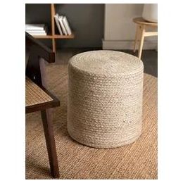 Pouf Hanse Home "Looma, Jute", beige (naturelfenbein), B:40cm H:40cm, Obermaterial: 100% Jute, Poufs, Pouf