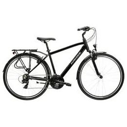 Trekkingrad KROSS "Trans 1.0" Gr. 53, schwarz (schwarz, schwarz), Fahrr&auml;der, Herren, 53cm, 28 Zoll (71,12cm) hinten: 28 Zoll (71,12cm)