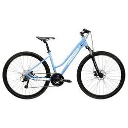 Crossrad KROSS "Evado 3.0" Gr. 48, blau (blau, schwarz), Fahrr&auml;der, 48cm, 28 Zoll (71,12cm) hinten: 28 Zoll (71,12cm)