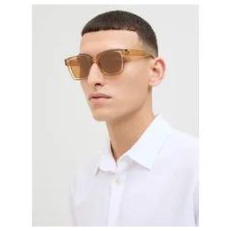 Jack & Jones Sonnenbrille JACK & JONES "JACPONTUS SUNGLASSES NOOS", Damen, braun (braun stone), unifarben, Sonnenbrillen Sonnenbrille