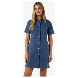 Jeanskleid Noisy may "NMNISA S/S SLIM DENIM DRESS VI534MB NOOS", Damen, Gr. M, N-Gr, blau (medium blau denim), Denim/Jeans, Obermaterial: 69% Baumwolle, 29% Polyester, 2% Elasthan, unifarben, Kleider