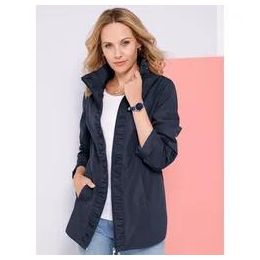 Langjacke Classic Basics, Damen, Gr. 56, blau (marine), 100% Polyester, unifarben, Jacken Langjacke