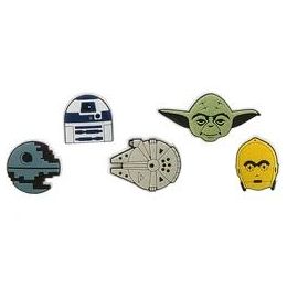 Schuhanstecker Crocs "JibbitzTM Star Wars", Jungen, bunt (multifarben), PVC, Schuhzubeh&ouml;r Schuhanstecker, Schuh Charms mit Star Wars Figuren