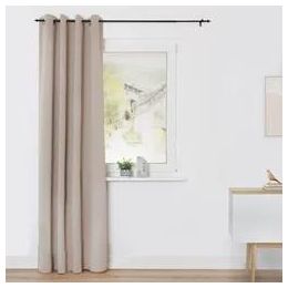 Verdunkelungsvorhang LICHTBLICK ORIGINAL "Verdunklungsvorhang mit &Ouml;sen, verdunkelnder Stoff (1 St&uuml;ck)" Gr. 2, beige (creme), B:140cm H:175cm, Polyester, Polyester, Gardinen, blickdicht, Verdunklung