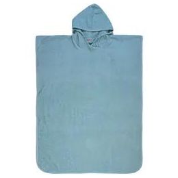 W&ouml;rner Badeponcho W&Ouml;RNER "Badeponcho Uni" Gr. L, eisblau, L:100cm, Baumwolle, Hausm&auml;ntel, maschinenwaschbar, trocknergeeignet