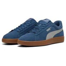 Sneaker Puma "SMASH 3.0", Damen, Gr. 42,5, grau (schwarz indigo, gray echo, gum), unifarben, Schuhe Sneaker