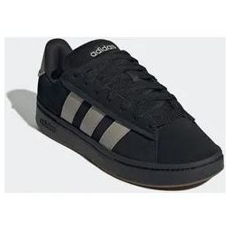 Sneaker Adidas SPORTSWEAR "GRAND COURT ALPHA", Herren, Gr. 43, schwarz (core schwarz, putty beige, gum5), Leder, Synthetik, Schuhe Sneaker, Design inspiriert vom Adidas Campus 00