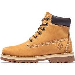 Timberland M&auml;dchen Schn&uuml;rboots "Courma Kid Traditional6In", Gr. 36, gelb, Leder, Schuhe, Winterstiefel, Schn&uuml;rstiefel, Winterschuhe