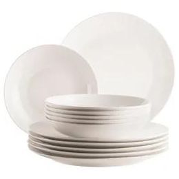 M&auml;ser Tafelservice M&Auml;SER "BELMIRA, Geschirr-Set, Porzellan", wei&szlig;, 12 Stk., Porzellan, Geschirr-Sets, Tafelservice, Teller Set