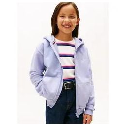 Sweatjacke Tommy Hilfiger, Jungen, Gr. 16 (176), periwinkle dusk, Sweatware, Obermaterial: 80% Baumwolle, 20% Polyester, unifarben, regular fit normal, Rundhals, eingesetzt angesetztes B&uuml;ndchen, Sweatjacken Sweatjacke, Regular fit, f&uuml;r Kinder bis 16 Jahre