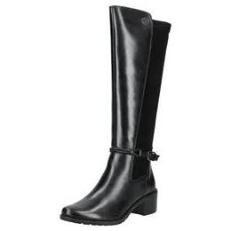 Stiefel Caprice "Caprice Stiefel Leder/Textil", Damen, Gr. 38,5, schwarz, Leder, Textil, Schuhe Stiefel