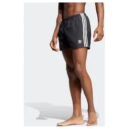 Badehose Adidas PERFORMANCE "ADICOLOR 3-STREIFEN 5-INCH", Herren, Gr. XXL, N-Gr, schwarz, Obermaterial: 100% Polyester, Badehosen Badehose