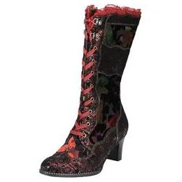Schn&uuml;rstiefel Laura Vita "Laura Vita Stiefel Leder/Textil", Damen, Gr. 36, wine, Leder, Textil, Schuhe Schn&uuml;rstiefel
