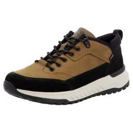 Sneaker Rieker "Rieker Sneaker Leder", Herren, Gr. 43, schwarz, braun, Leder, Schuhe Sneaker