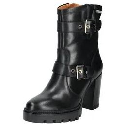 High-Heel-Stiefelette Pikolinos "Pikolinos Stiefelette Leder", Damen, Gr. 39, schwarz, Leder, Schuhe