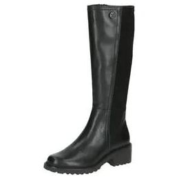Stiefel Caprice "Caprice Stiefel Leder/Textil", Damen, Gr. 40, schwarz, Leder, Textil, Schuhe Stiefel