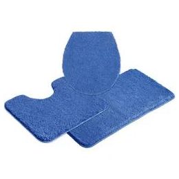 Badematte OTTO HOME "Inga, Badezimmer Teppich, Badvorleger" Gr. 11, blau, H:20mm, Polyester, Badematten, Badematte, Badteppich, unifarben, weich, als halbrund und rechteckig erh&auml;ltlich