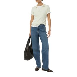 comma, COMMA Damen 5-Pocket-Jeansblau, Gr. 36, unifarben, Denim/Jeans, Obermaterial: 99% Baumwolle, 1% Elasthan, Jeans, mit geradem Bein
