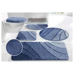 Badematte OTTO HOME "Josie, Badvorleger, Badezimmer Teppich" Gr. 7, blau (verlauf blau), H:20mm, Polyester, Badematten, Badematte, Badteppich, Badematten, rechteckig, rund & als 3-tlg. Set erh&auml;ltlich