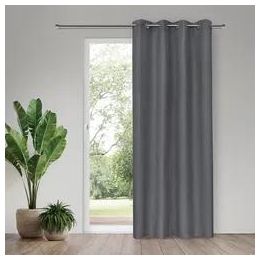 Verdunkelungsvorhang "Carena", anthrazit, B:140cm H:245cm, Polyester, HOME LIVING BY GERSTER, Gardinen, SB-&Ouml;senschal Blackout "Carena"