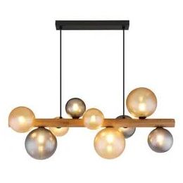 Globo LIGHTING H&auml;ngeleuchte "RIHA", schwarz matt, H: 150cm, 1 Stk., Leuchten, H&auml;ngelampe Esszimmer-Leuchte Esstischleuchte Wohnzimmer, H&auml;ngeleuchte