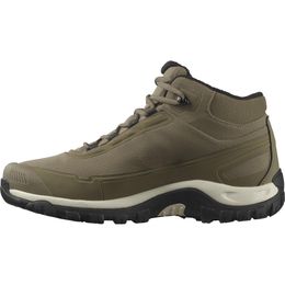 Salomon Damen Winterstiefel "SHELTER WP", Gr. 47stone gray, schwarz, rainy day, Synthetik, Textil, Schuhe, Winterschuhe, Winterboots, Snowboots,