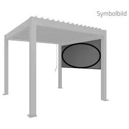 Rollo BioHort "f&uuml;r Pergola 3,5m, elektrisch, verschiedene Farben", dunkelgrau, metallic, B:327cm H:235cm, Polyester, Polyvinylchlorid (PVC), Rollos, Sonnenschutzrollo