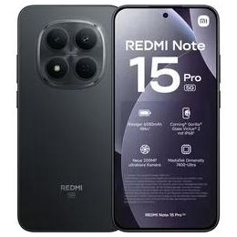 Xiaomi Smartphone "Redmi Note 15 Pro 5G 8+256", Energieeffizienz: B (A-G), schwarz, 256 GB, Mobiltelefone