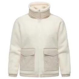 Pl&uuml;schjacke Ragwear "Arctika II", Damen, Gr. L (40), beige, Obermaterial 1: 100% Polyester. Obermaterial 2: 60% Polyester, 40% Nylon. Innenfutter: 100% Polyester. Wattierung: 100% Polyester, l&auml;ssig geschnitten h&uuml;ftbedeckend, hoch geschlossener Ausschnitt, &Auml;rmel ohne &Auml;rmelschlitz elastischer Bund mit innenliegendem Gummizug, Jacken, Flauschige Jacke aus Teddyfleece