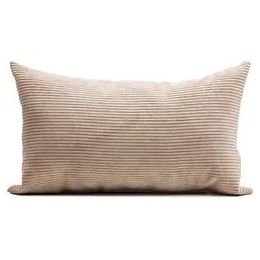 G&ouml;zze Dekokissen G&Ouml;ZZE "Capri Cord", creme, unifarben, B:30cm H:10cm L:50cm, Polyester, Dekokissen_Sitzkissen_Kissenh&uuml;llen