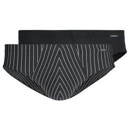 Brasilslip Skiny "Micro Multipack", Herren, Gr. M, schwarzstripe selection, Microfaser, Obermaterial: 78% Polyamid, 14% Elasthan, 8% sonstige Fasern. Obermaterial 2: 91% Polyamid, 9% Elasthan, gestreift, k&ouml;rpernah, Unterhosen, klassisch, elastisch, bequem, feuchtigkeitsregulierend, schmaler Gummi