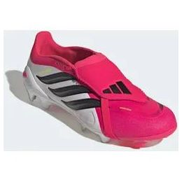 Fu&szlig;ballschuh Adidas PERFORMANCE "PREDATOR LEAGUE MIT UMSCHLAGBARER ZUNGE F&Uuml;R FESTE B&Ouml;DEN", Damen, Gr. 43, lucid rot, core schwarz, ftwr wei&szlig;, Synthetik, Textil, Schuhe Fu&szlig;ballschuh, Au&szlig;ensohle f&uuml;r Rasen und feste B&ouml;den