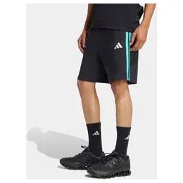 Shorts Adidas PERFORMANCE "MER DNA SHO M", Herren, Gr. S, N-Gr, schwarz, semi mint rush, Obermaterial: 55% Baumwolle, 36% Polyester, 9% Viskose, Hosen Shorts