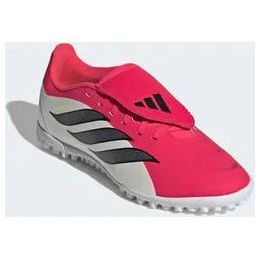 Fu&szlig;ballschuh Adidas PERFORMANCE "PREDATOR CLUB FOLD-OVER TONGUE TURF KIDS", M&auml;dchen, Gr. 34, lucid rot, core schwarz, ftwr wei&szlig;, Synthetik, Schuhe Fu&szlig;ballschuh, f&uuml;r Kunstrasen, Hart- und Aschenpl&auml;tze, f&uuml;r Kinder & Jugendliche