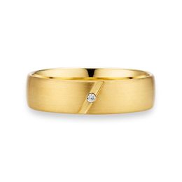 Phoenix PH&Ouml;NIX Damen Trauring "Schmuck Partnerring Ehering Verlobungsring Freundschaftsring", 51, 0,01 SI = kleine Einschl&uuml;sse mit Brillant, Silber 925