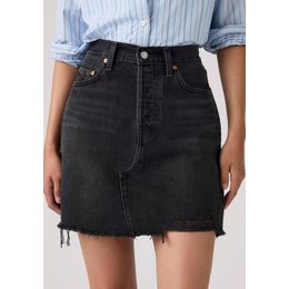 Levi's LEVI'S Damen Jeansrock "DECONSTRUCTED SKIRT H1'26"rebel edge skirt, Gr. 26, unifarben, Web, Obermaterial: 100% Baumwolle, R&ouml;cke, im Five-Pocket Style