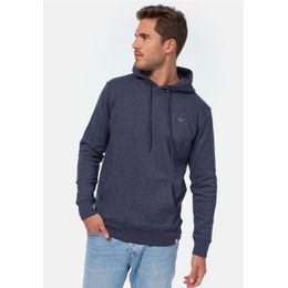 MIKON Herren Kapuzensweatshirt, blau, Gr. L, unifarben, 65% Baumwolle, 35% Polyester, Sweatshirts, im zeitlosen Design