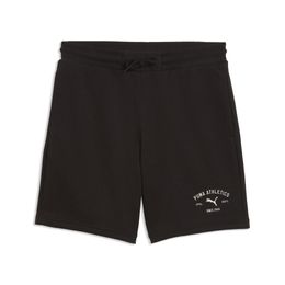 Puma M&auml;dchen Sporthose "Puma Class Graphic Shorts Jungen"schwarz, Gr. 152, Obermaterial: 68% Baumwolle, 32% Polyester; Rippe: 97% Baumwolle, 3%