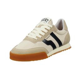 Gant Herren Sneaker "Baylle", Gr. 42beige, Nylon, Veloursleder, kontrastfarbene Details, Schuhe, Retro Sneaker, Schn&uuml;rschuh mit modischer