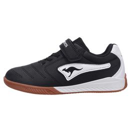Kangaroos M&auml;dchen Hallenschuh "K5-Drib EV", Gr. 30, schwarz-wei&szlig;, Synthetik, Schuhe, Non-Marking Sohle